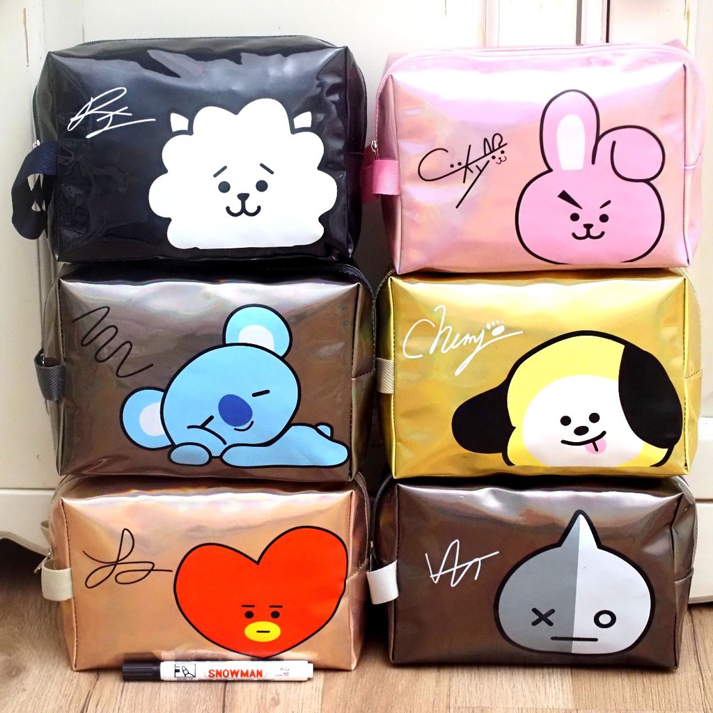 Jumbo Size Cosmetic Wallet Fits A Lot Of Holograms BT Character ...