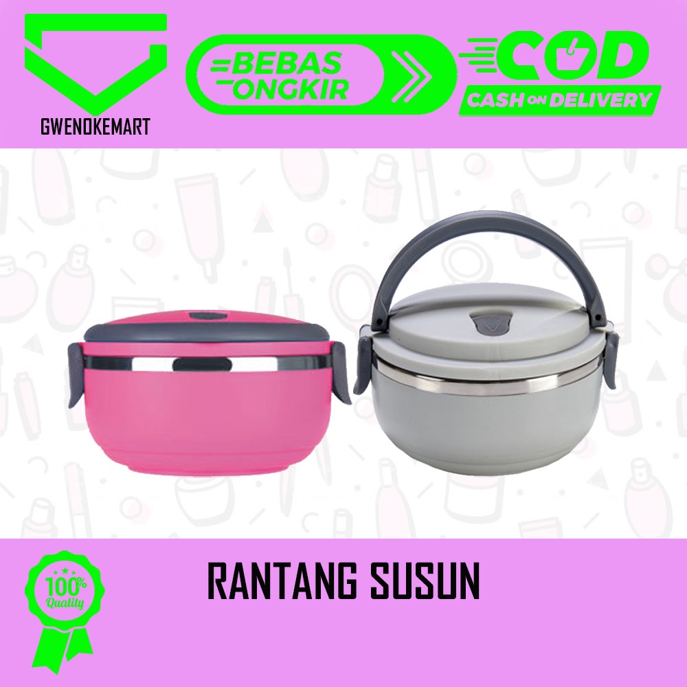 RANTANG SUSUN LUNCH BOX HEAT RESISTANT LUNCH BOX | Shopee Philippines