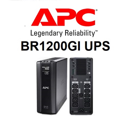 APC Power-Saving BR1200GI Back-UPS Pro 1200, 1200VA, 230V | Shopee ...