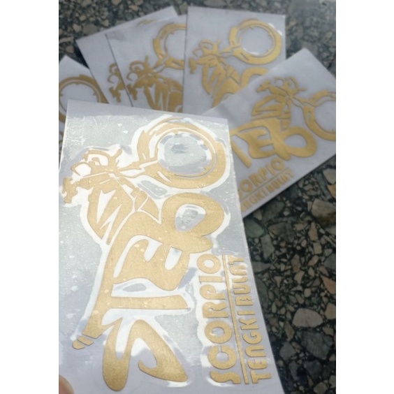 Yamaha SCORPIO STICKER, STEBO GOLD | Shopee Philippines