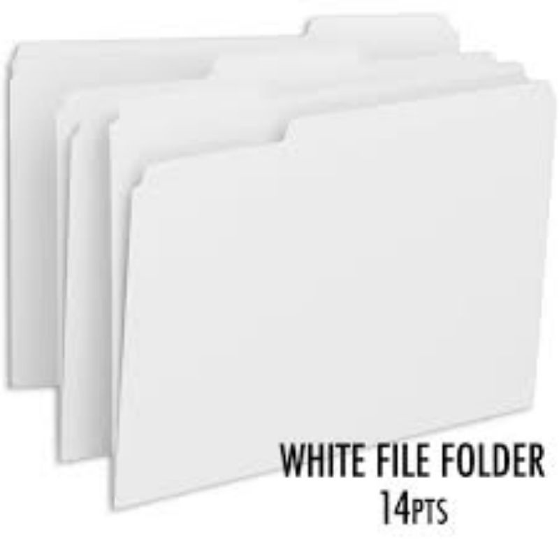 SYSTEMS BRAND File Folder "White" 14pts, Long,short and A4 (100pcs ...