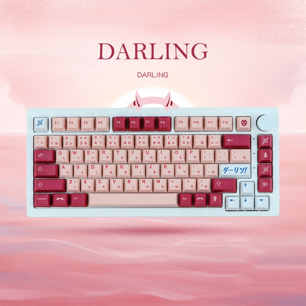 GMK Darling keycap 129 Keys PBT Keycaps Cherry Profile DYE-SUB ...