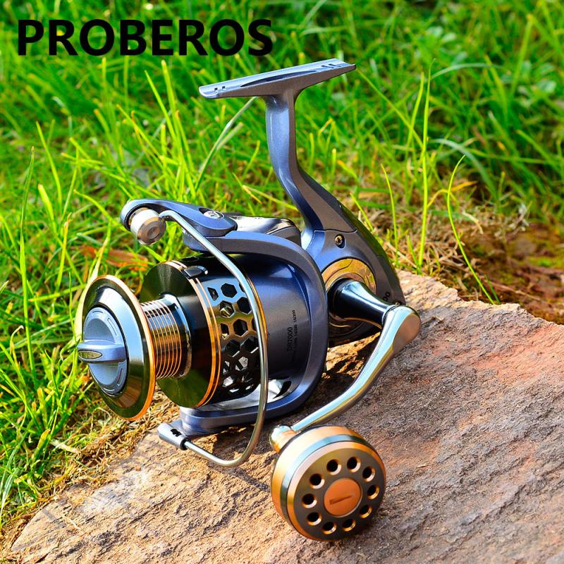 PROBEROS New Fish Wheel Full Metal Wire Cup Sea Pole Wheel Fishing Line ...