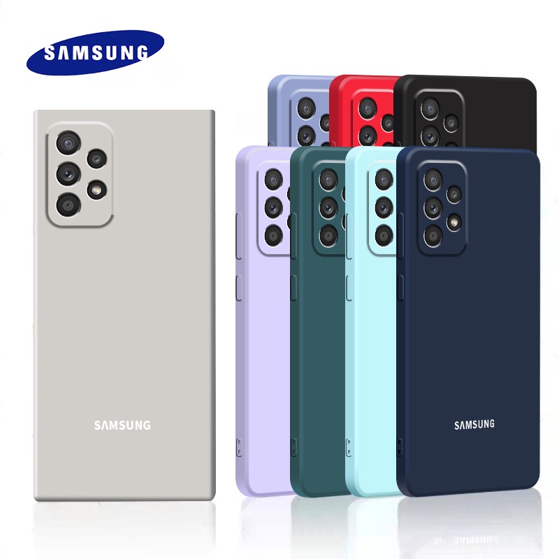 Official Cases Liquid Silicone Protective Case for Samsung Galaxy A52 A52S A72 A32 A23 A53 A33 ...