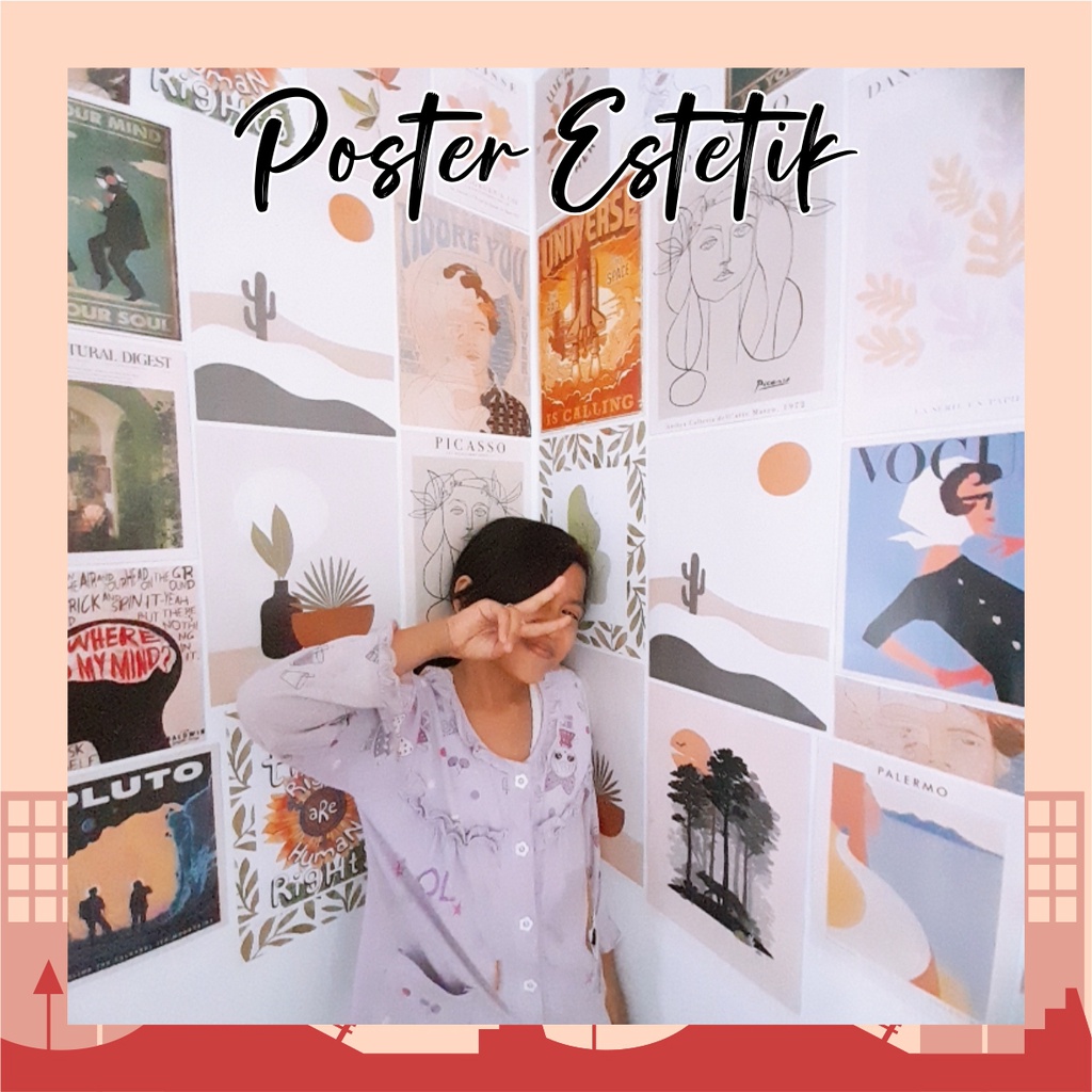 Aesthetic Posters (CONTAINS 16 POSTERS) | Shopee Philippines