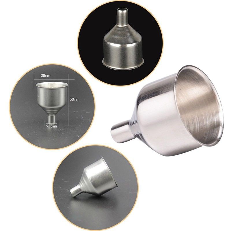 Universal Stainless Steel Funnel for Filling Small Bottles and Flasks ...