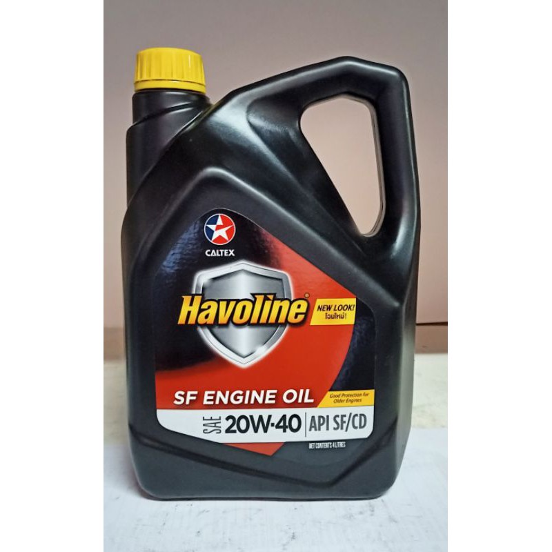 Caltex Havoline SF Engine Oil SAE 20W-40 API SF/CD (1 Gallon) | Shopee ...