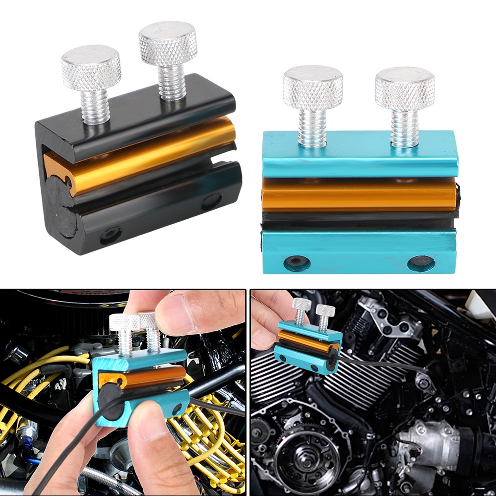 Cable Oiler Luber Throttle Line Oiler Aluminium Double Head Oil Clip ...