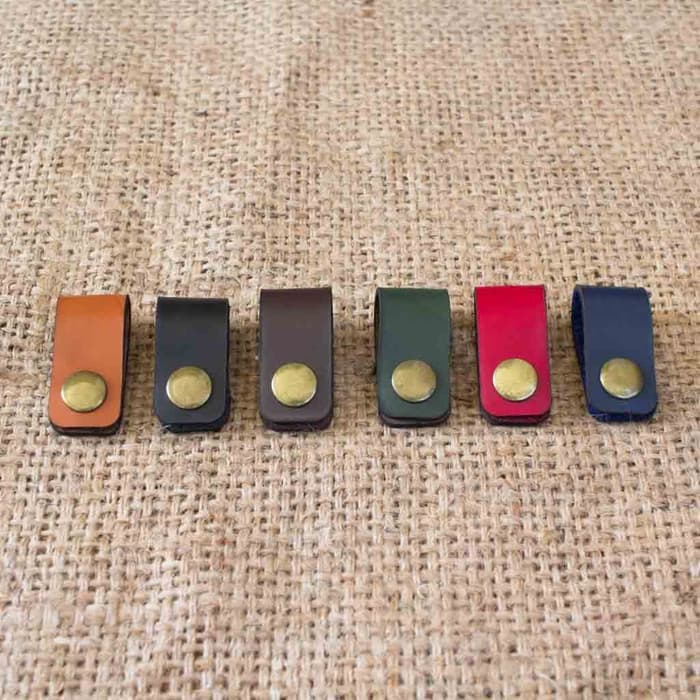Genuine Leather Cable Clips Leather Cable Clips Organizer 6colors ...