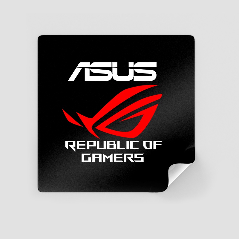 Asus ROG Republic of Gamers Black Sticker Waterproof Unit | Shopee ...