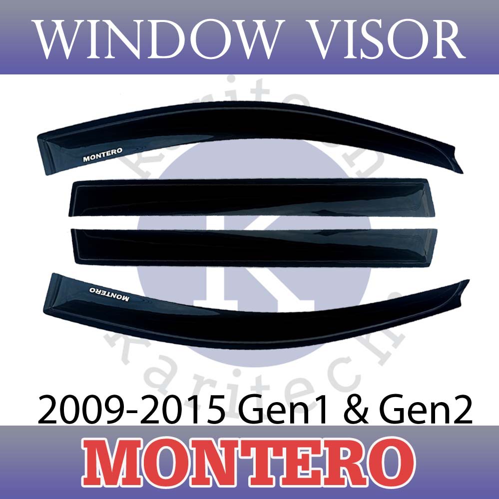 Rain Guard Window Visor for Montero Sport 2009 - 2015 (Gen1 and Gen2 ...
