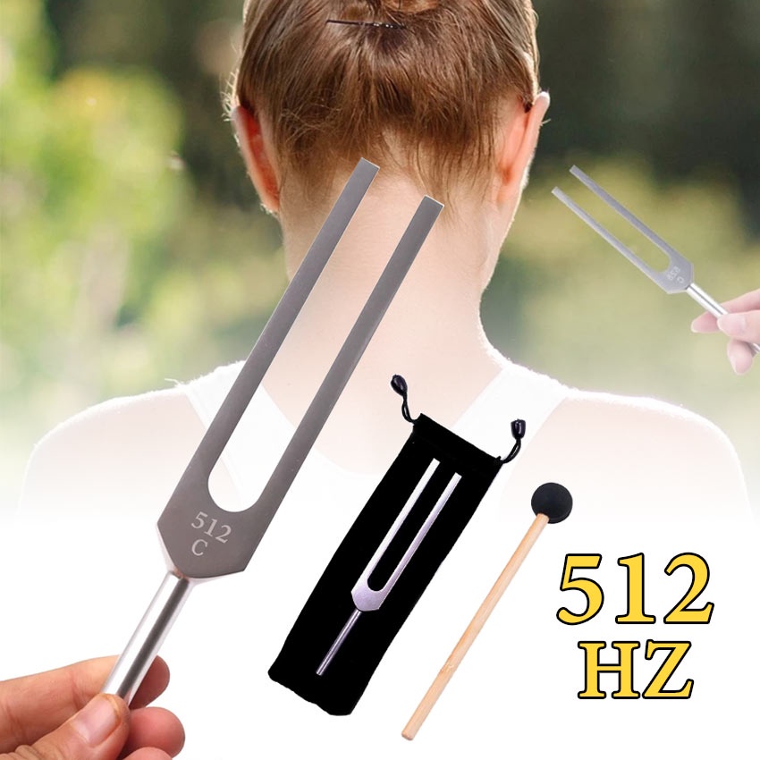 512HZ Tuning Fork Health Care Tuner with Mallet Set For DNA Repair ...