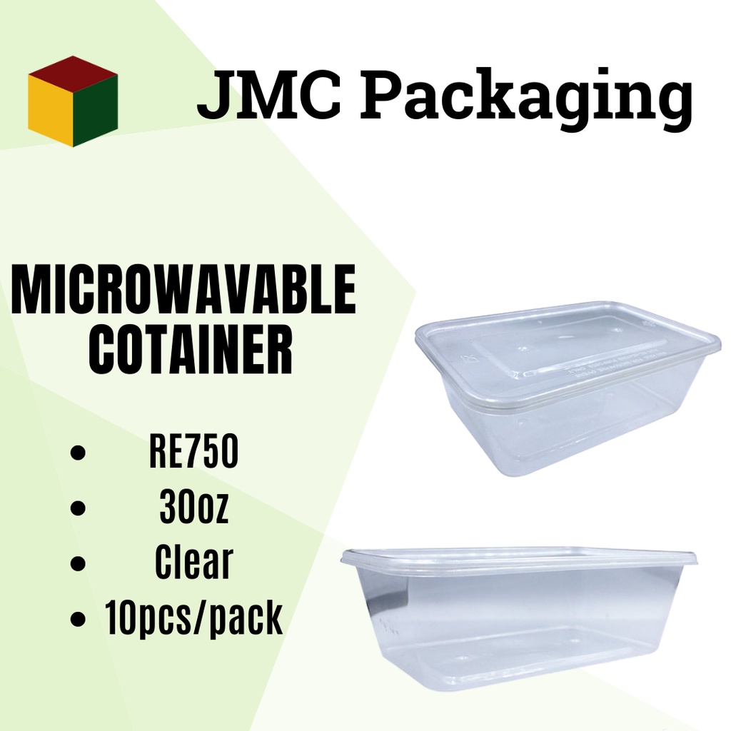 Microwavable Container (CLEAR) RE750 10pcs/pack | Shopee Philippines