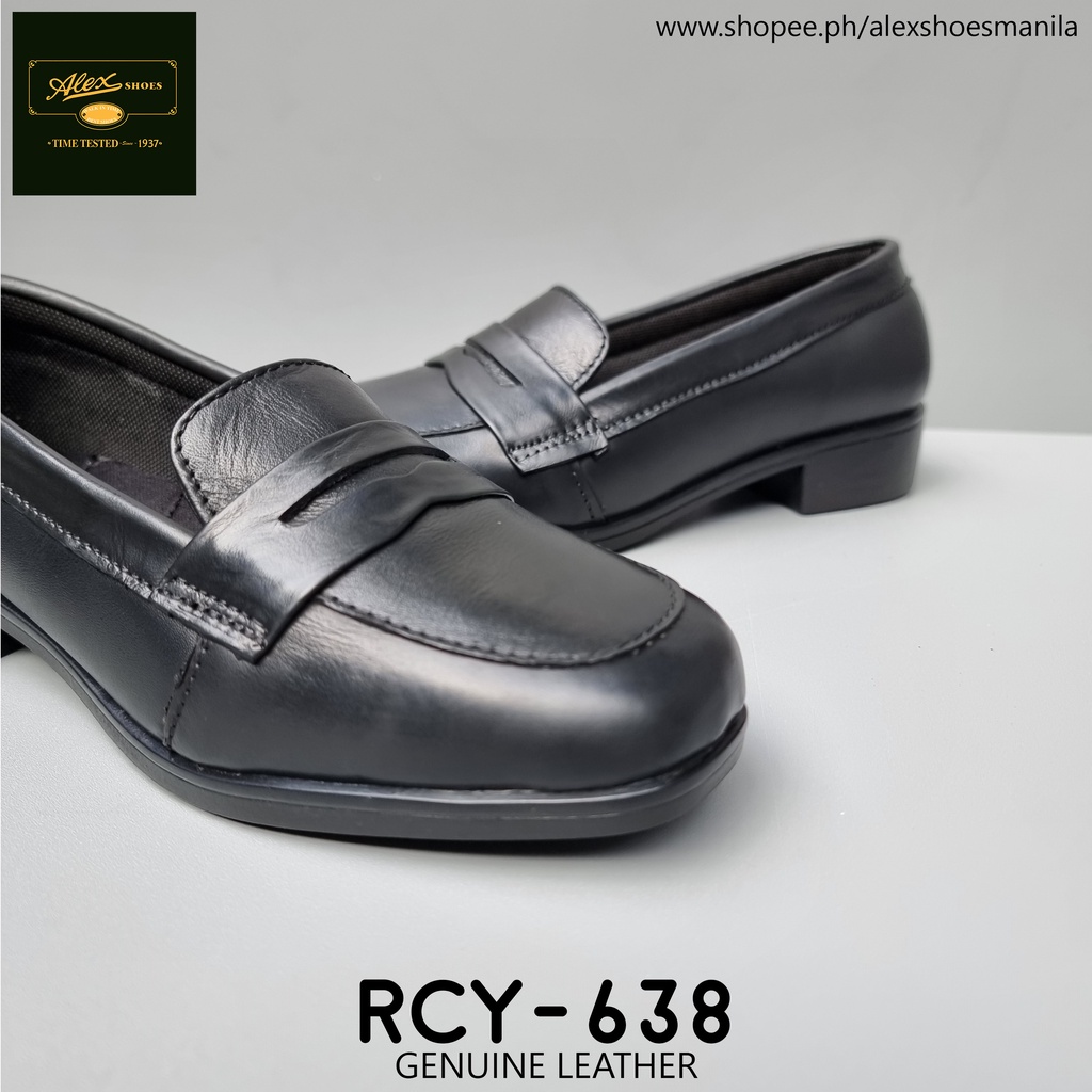 ALEX SHOES WOMEN'S MARIKINA MADE TAHI SWELAS GENUINE LEATHER BLACK ...