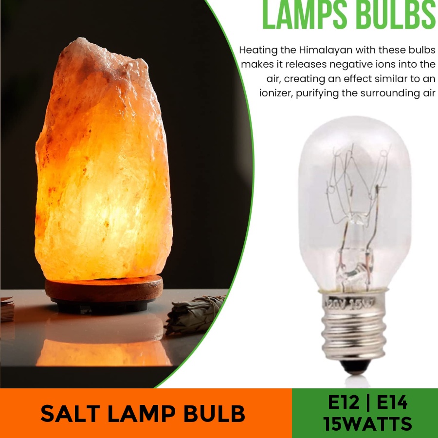 15 Watt Salt Lamp Bulbs Himalayan Original Replacement Light Bulbs ...