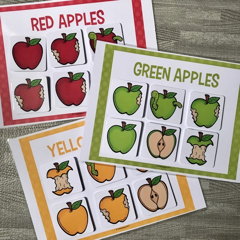 Color Matching Activities by Totschooling (Laminated with Velcro ...