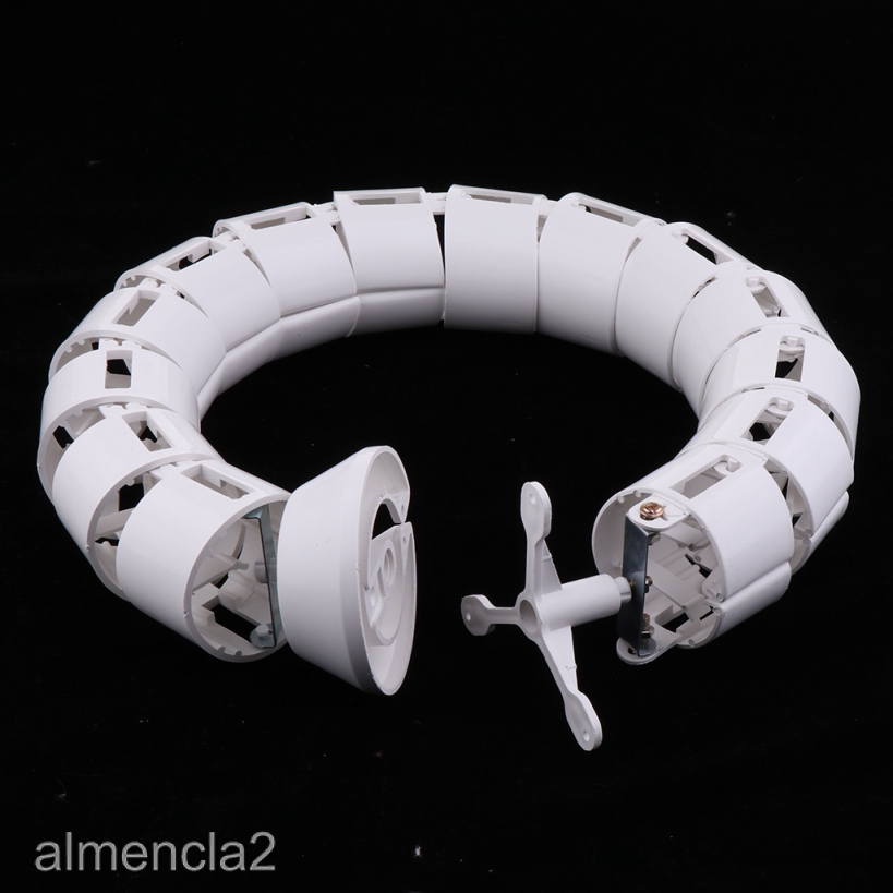 Snake Cable Management Cover Spine Adjustable Wire Desk Cord Organizer ...