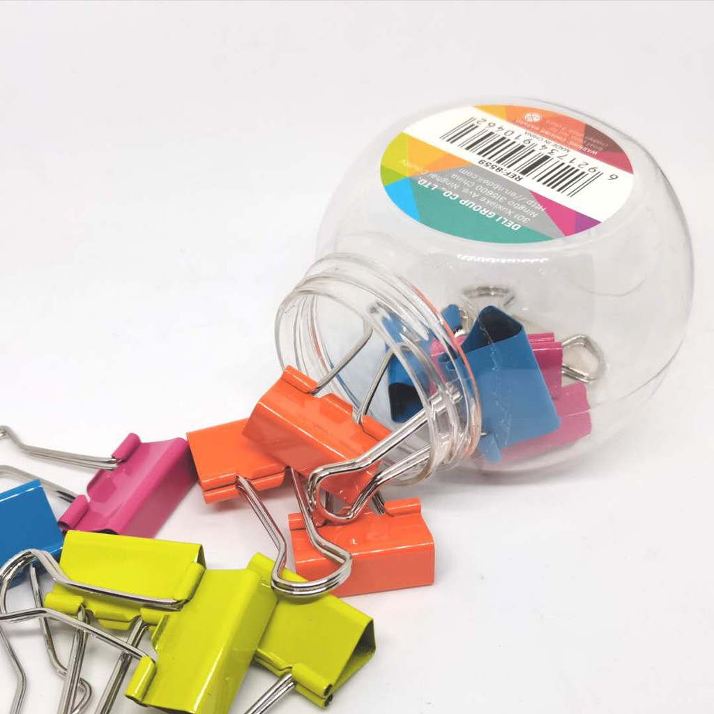 DELI COLOUR BINDER CLIPS 15MM | Shopee Philippines