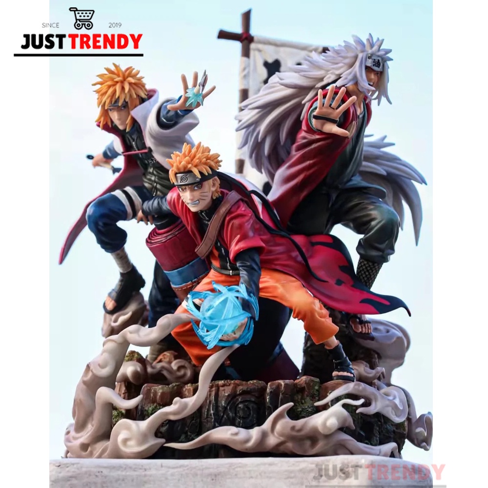 High-Quality Namikaze Minato, Uzumaki Naruto & Jiraiya Action Figure ...
