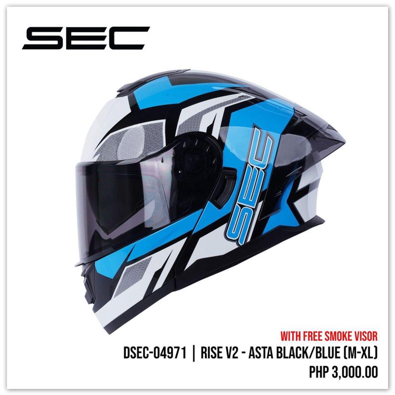 Rise v2 asta modular helmet (sec brand) | Shopee Philippines