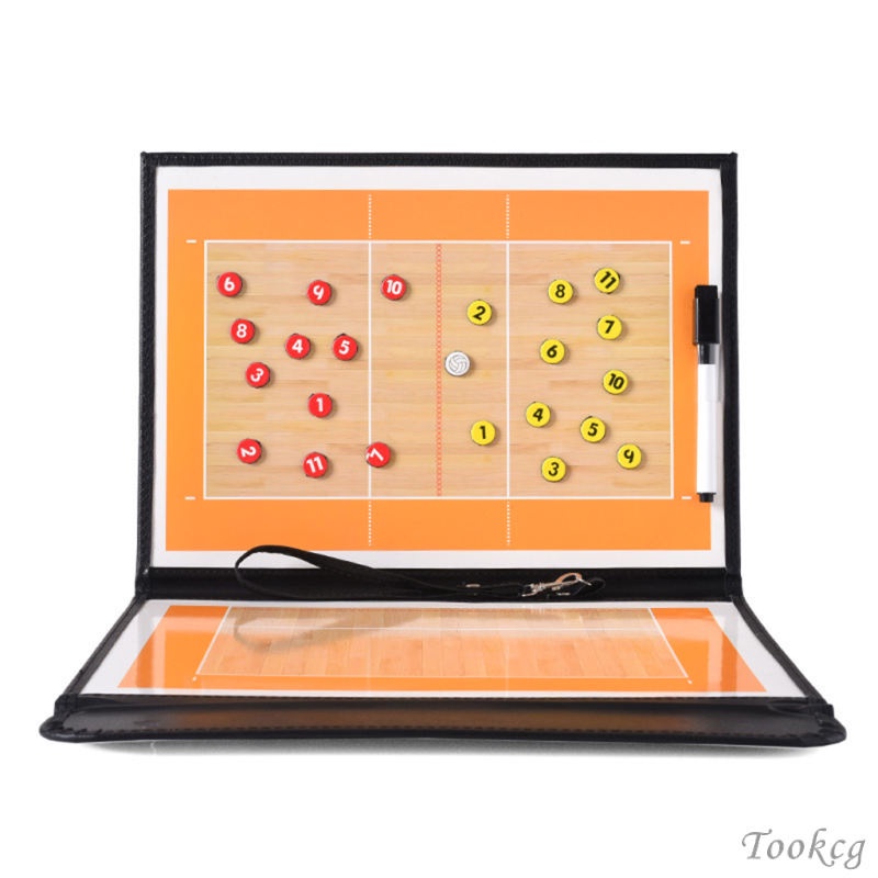 [{COD]] Foldable Volleyball Coaching Tactic Board Strategy Coaches with ...