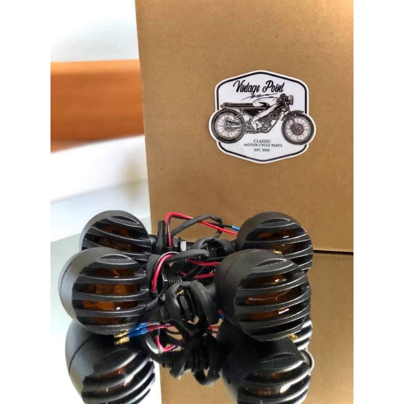 grill signal light for cafe racer 2 pcs (1 pair) | Shopee Philippines