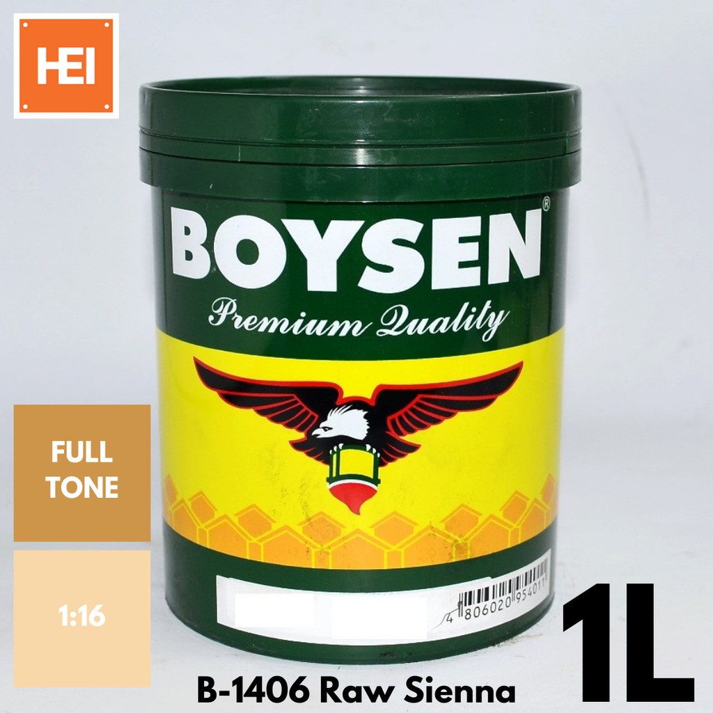 BOYSEN Latex Color 1Liter (Lamp Black, Thalo Green, Thalo Blue, Burnt ...