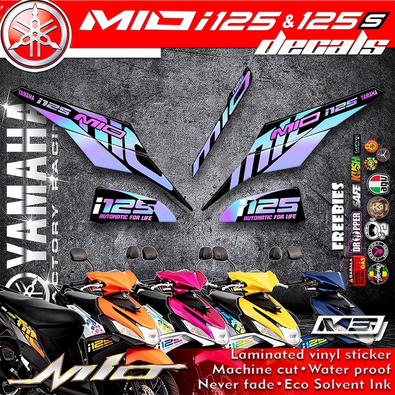 Mio i 125 stock decals. sticker for Yamaha M3. Motorcycle parts and ...