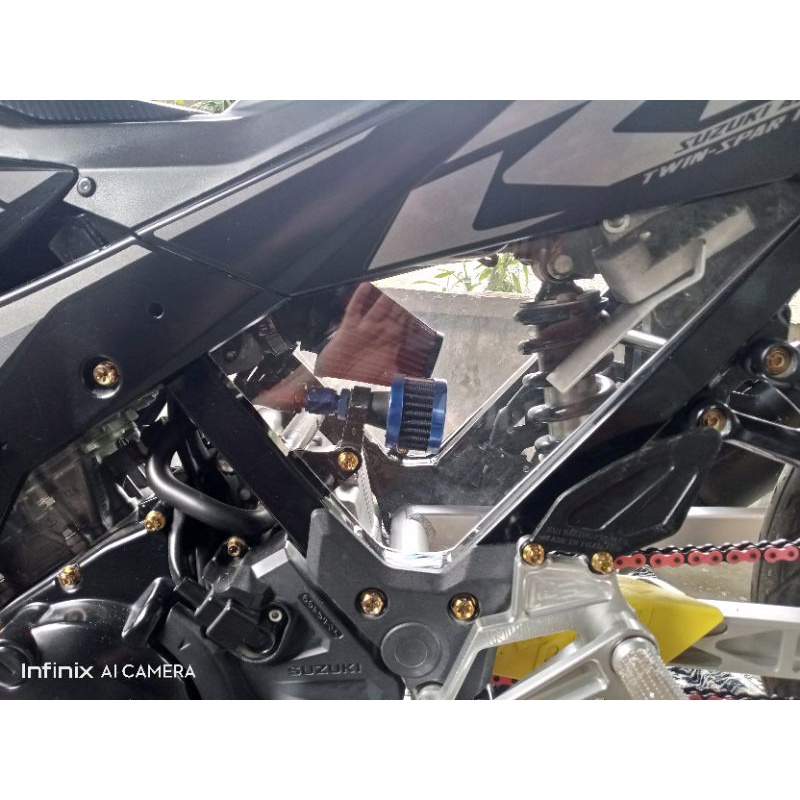 Raider 150 Fi/Carb acrylic air box cover PAIR!!! with "BRACKET" free ...