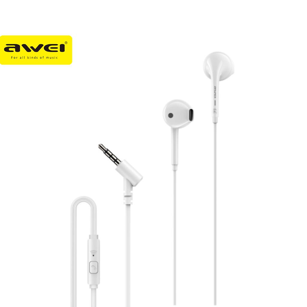 Awei PC-7 In-Ear Earbuds Wired Earphones 3.5mm Jack Earphone Headset With Microphone | Shopee ...