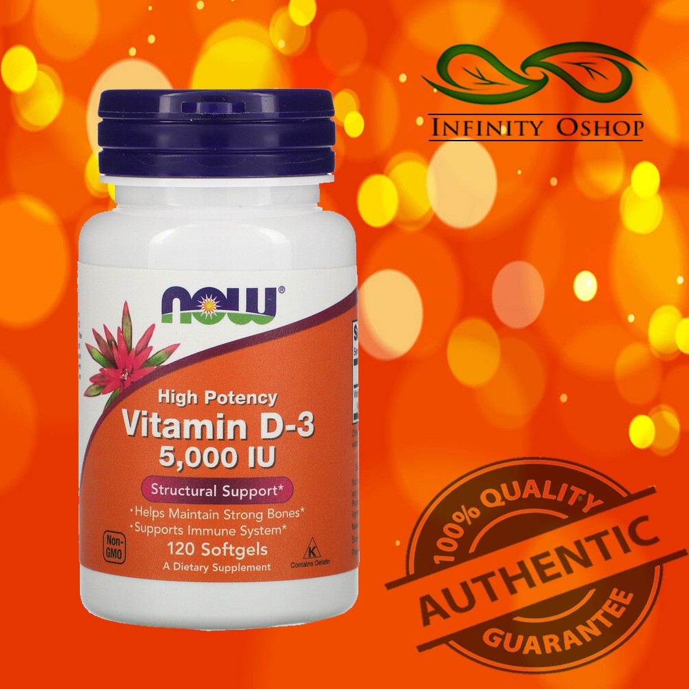 Now Foods, Vitamin D-3, High Potency, 5,000 IU, 120 Softgels | Shopee Philippines