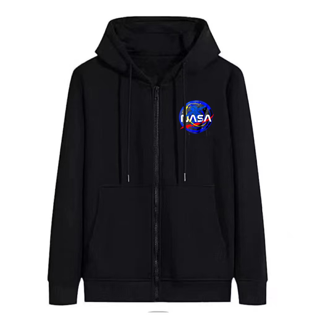 KS# NASA cotton jacket hood with zipper unisex | Shopee Philippines