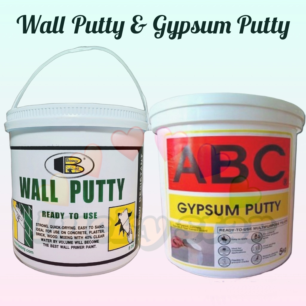 BOSNY WALL PUTTY & ABC GYPSUM PUTTY (ORIGINAL) | Shopee Philippines