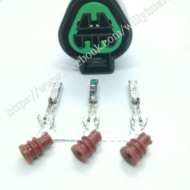 Waja 1.6 MMC Crank Shaft Sensor 3 Pin Female Socket Connector | Shopee ...