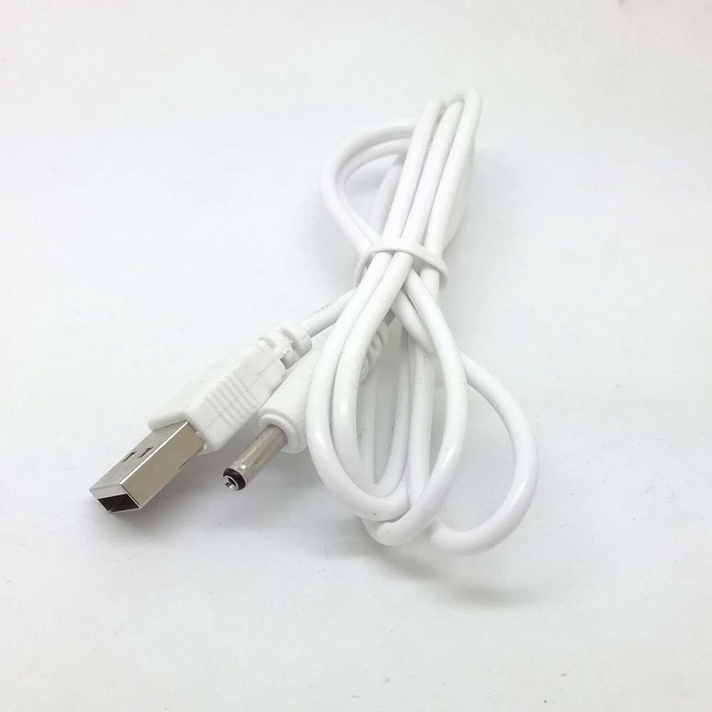 White Usb Male To 5V DC 3.5mm x 1.35mm Barrel Connector Power Cable | Shopee Philippines
