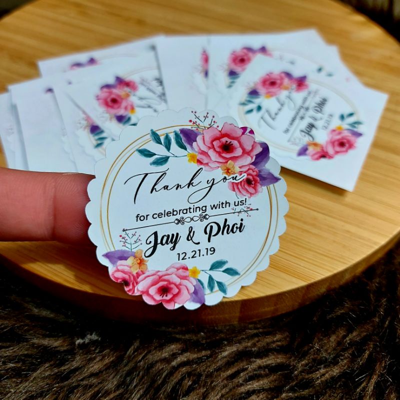 Thank You Sticker-Souvenir Sticker-12pcs/24pcs/40pcs-Wedding Sticker ...