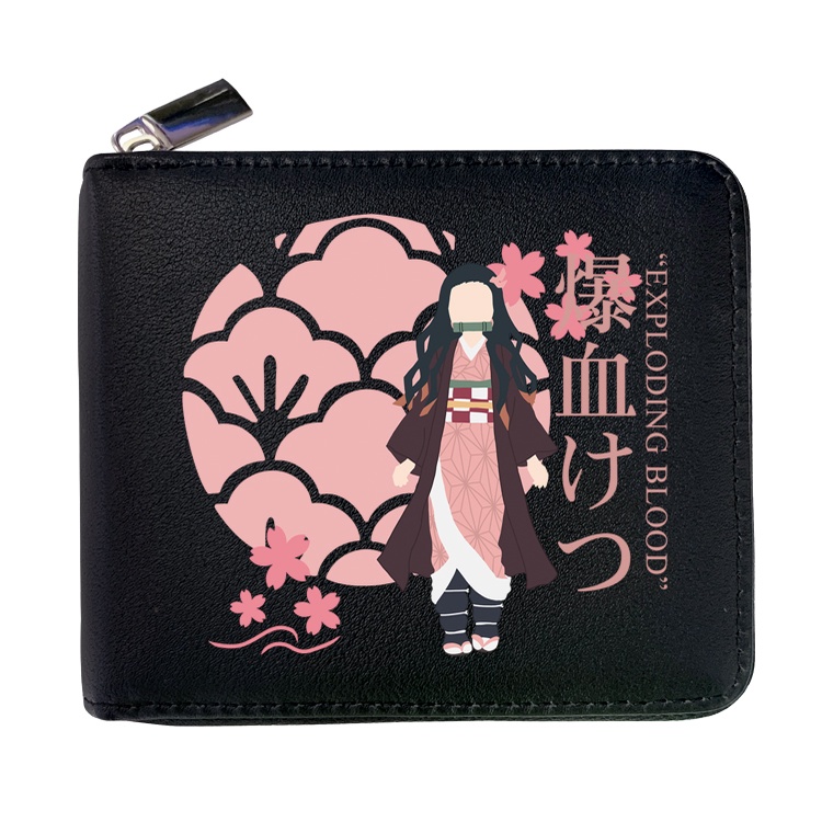 Demon Slayer Kamado Nezuko Simple Student Casual Short Wallet Boy Girl ...