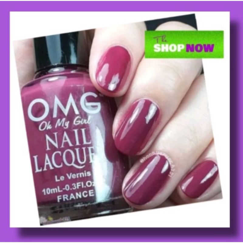 OMG Nail Polish 10ml (HARVEST PLUM) | Shopee Philippines