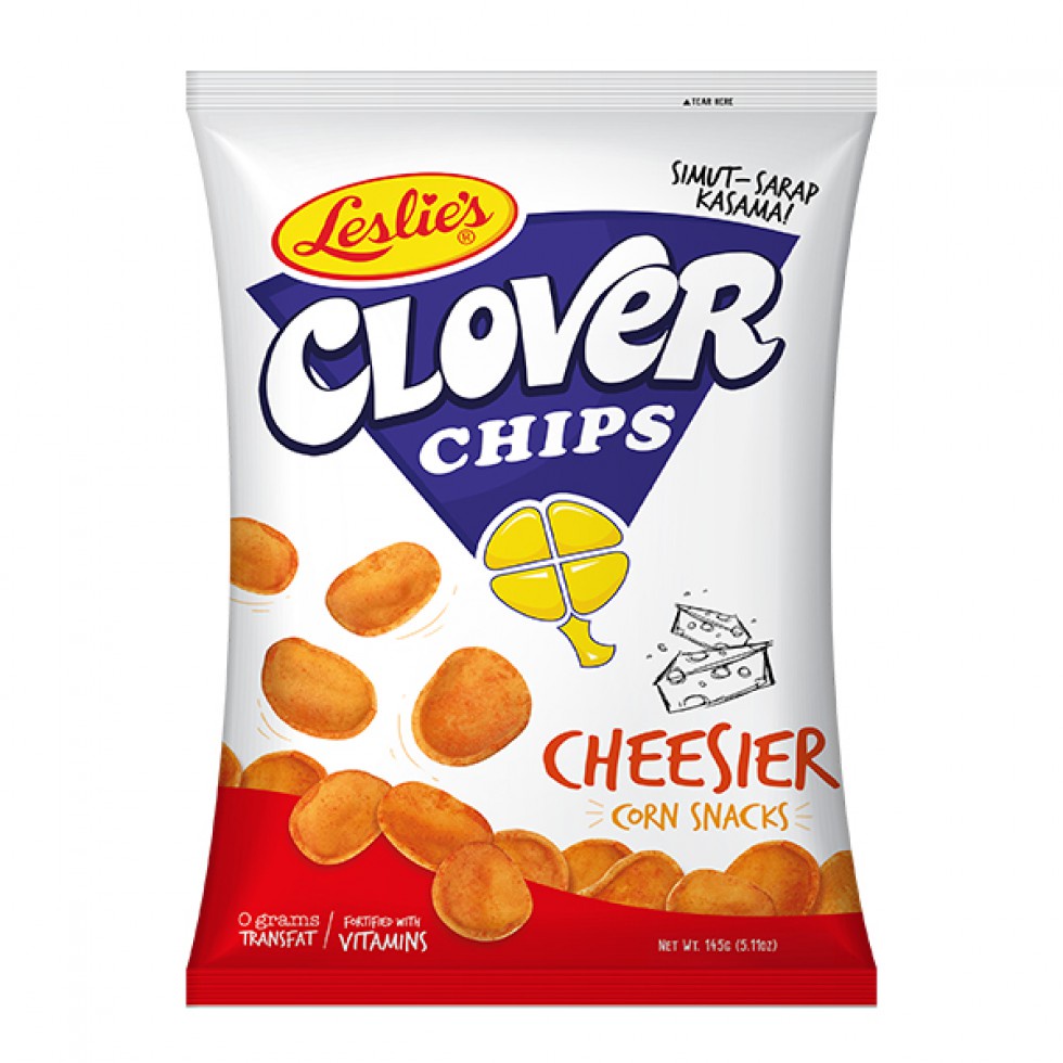 Clover Chips Cheesier Corn Snack 145g | Shopee Philippines
