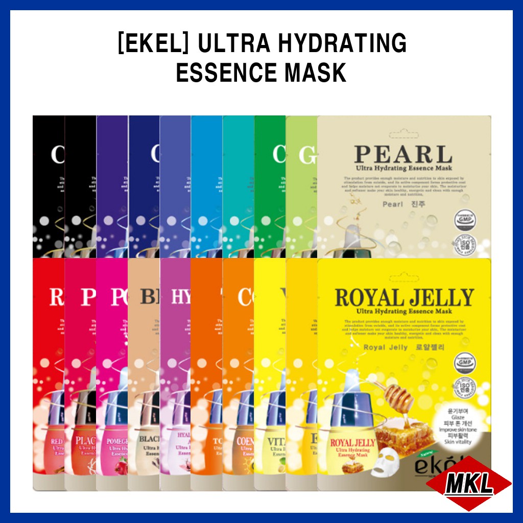 EKEL ULTRA HYDRATING ESSENCE MASK 20 TYPE(Random) | Shopee Philippines