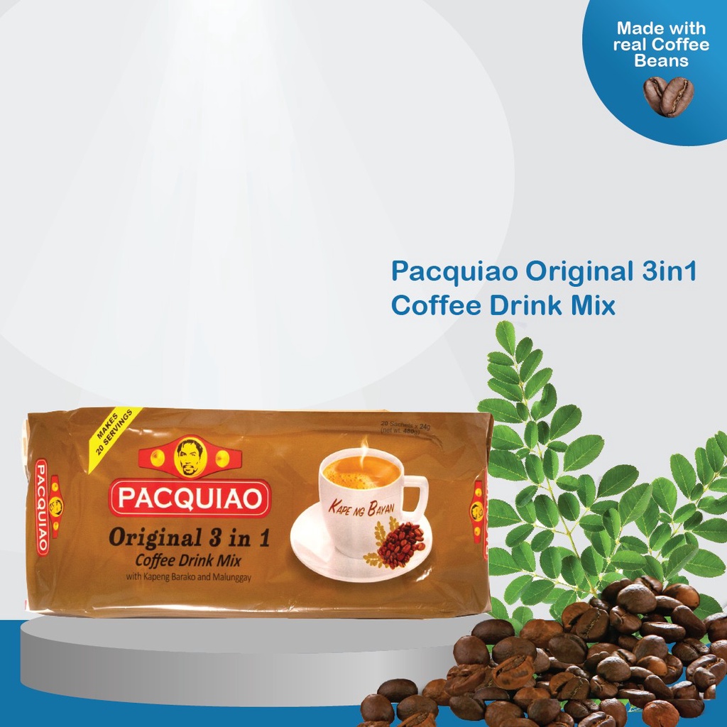 Pacquiao Original 3 in 1 Coffee Poly Bag (10 Twin Pack) | Shopee ...