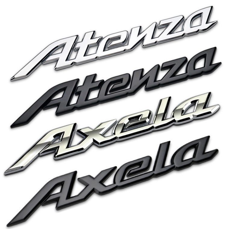 3D Metal Car Side Rear Trunk Emblem Badge Sticker Decals For Mazda ...
