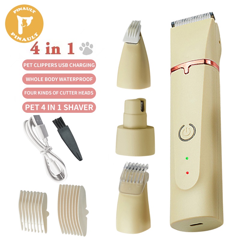 Razor for dog 4-in-1 Pet Cat Dog Razor Trimmer Grooming Electric Pet ...
