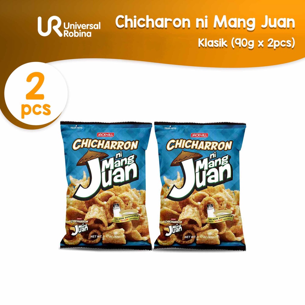 2 x Chicharron ni Mang Juan Klasik Chicharon (90g) | Shopee Philippines