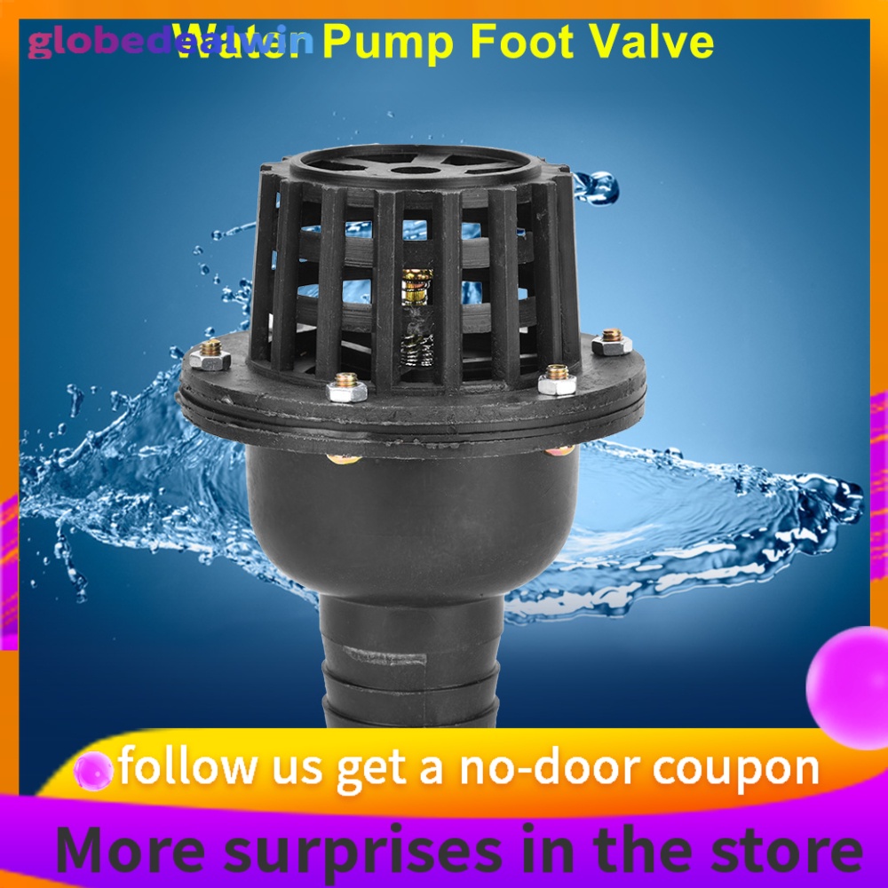 【Ready】Water Pump Foot Valve Black PVC Low Pressure Flat Check for ...