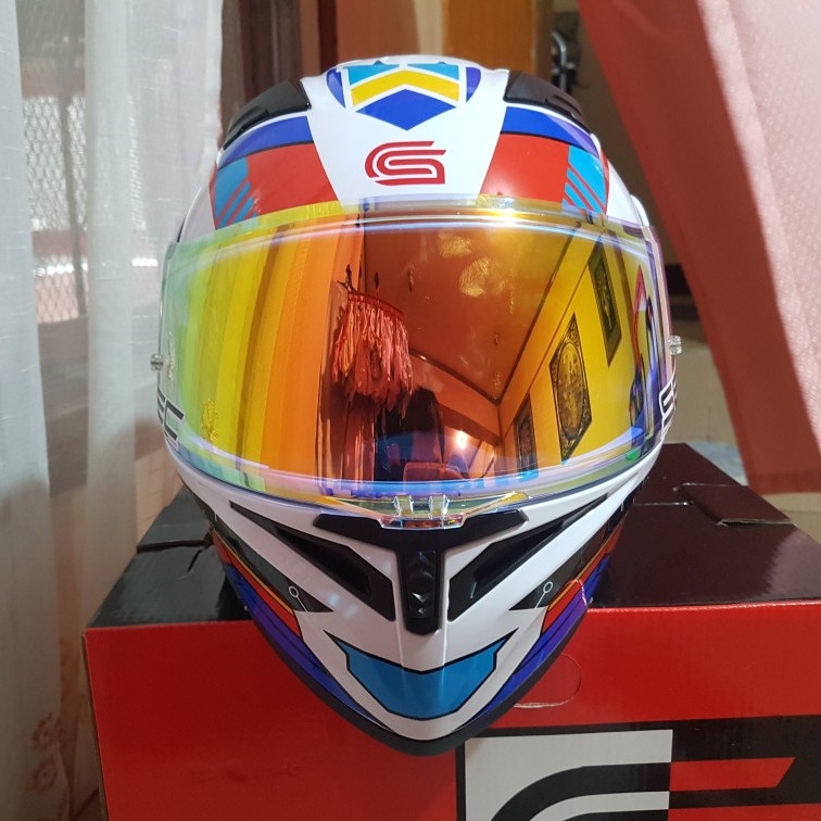 SEC VISOR LENS FIT SEC Challenger Windstorm V1/V2 Kaleido Flare Lens ...