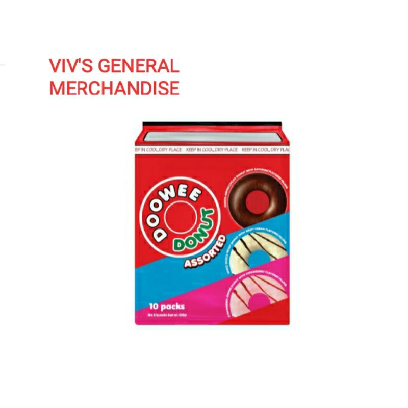 Doowee Donut Assorted ( 44g x 10 pcs ) | Shopee Philippines