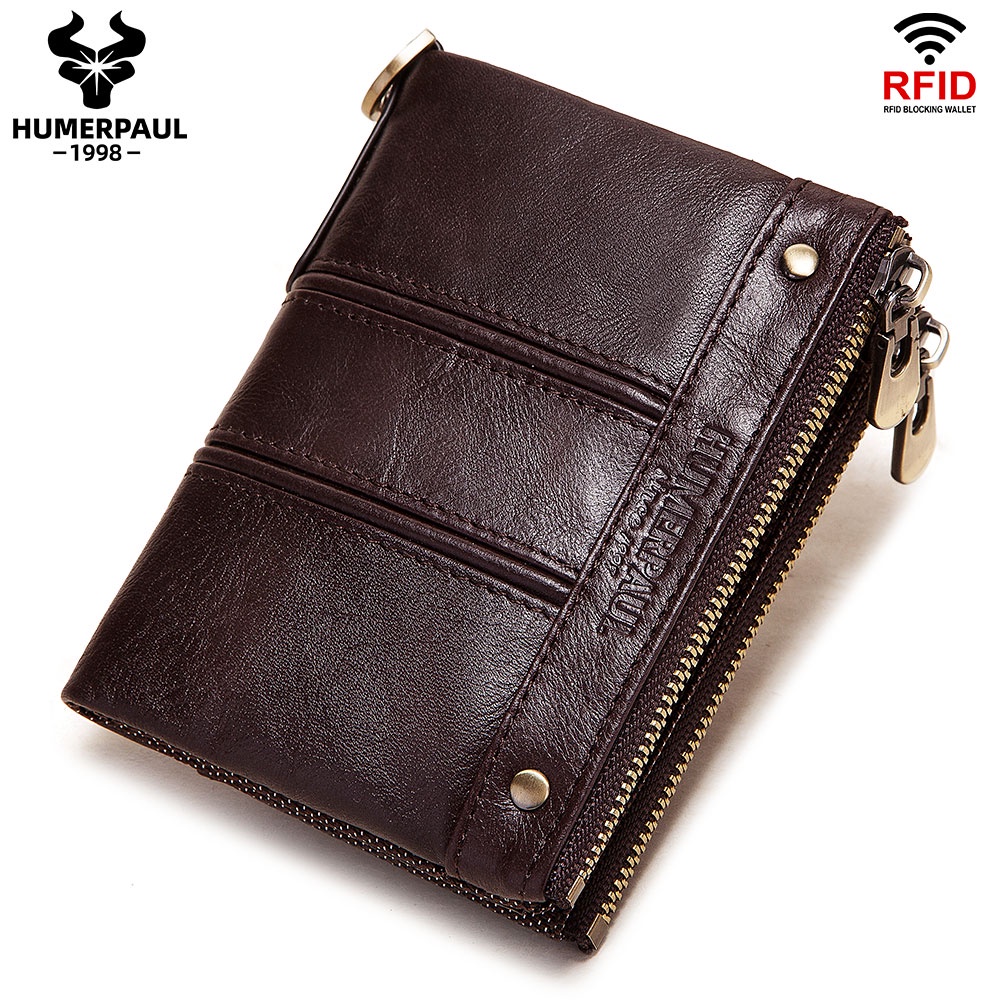 HUMERPAUL Classic Wallet For Men Genuine Leather Original Short Card ...