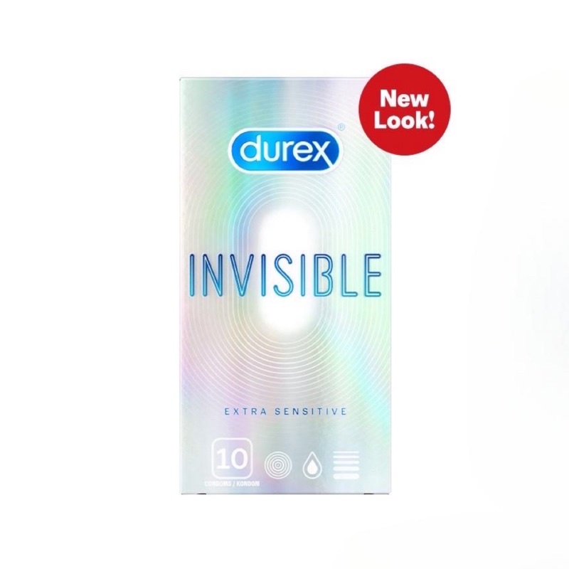 Durex Invisible Extra Thin, Extra Sensitive Condoms 10s | Shopee ...