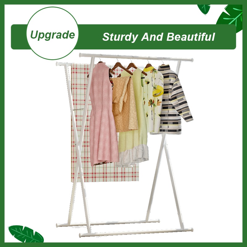 High Quality Foldable Clothes Drying Rack Stainless Steel Hanger Floor ...